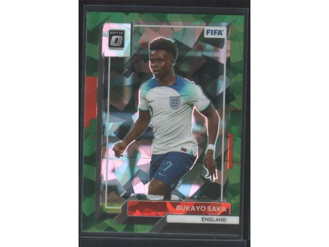 2022/23 Donruss Soccer Bukayo Saka Optic Green Ice