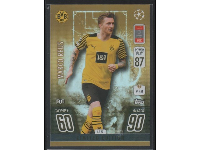 2021/22 Match Attax UEFA CL Marco Reus Limited Edition