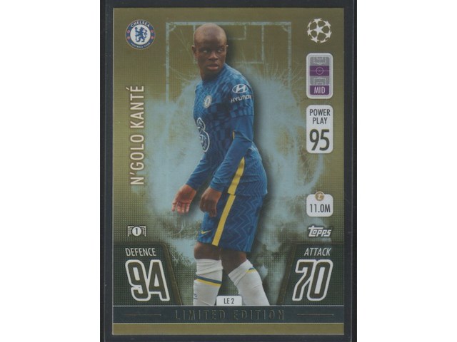 2021/22 Match Attax UEFA CL N`golo Kante Limited