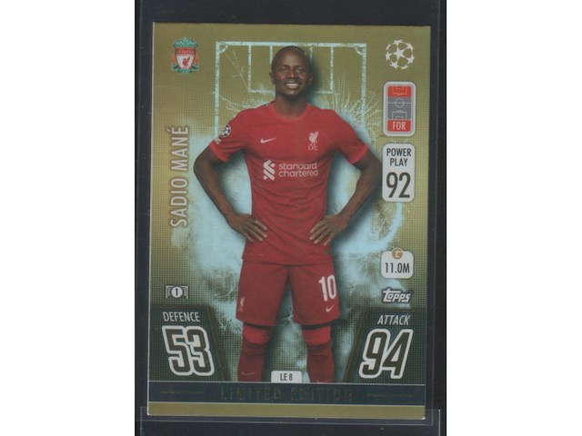 2021/22 Match Attax UEFA CL Sadio Mane Limited Edition