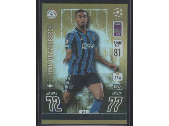 2021/22 Match Attax UEFA CL Ryan Gravenberch Limited