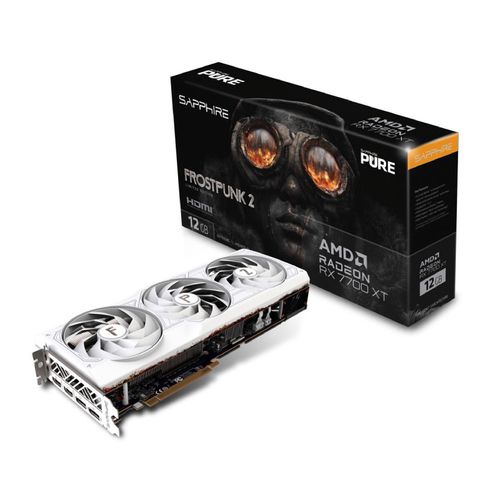 SAPPHIRE AMD Radeon PURE RX 7700 XT 12GB 192bit Frostpunk 2 Edition 12GB (11335-08-50G) bela grafička karta