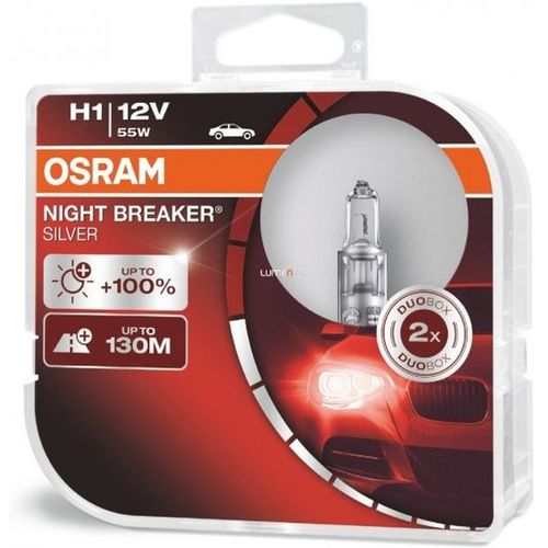 Sijalica H1 +100% Osram Night Breaker silver - par