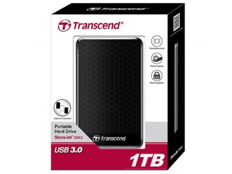 HARD DISK EXTERNI 1TB TS1TSJ25A3K TRANSCEND