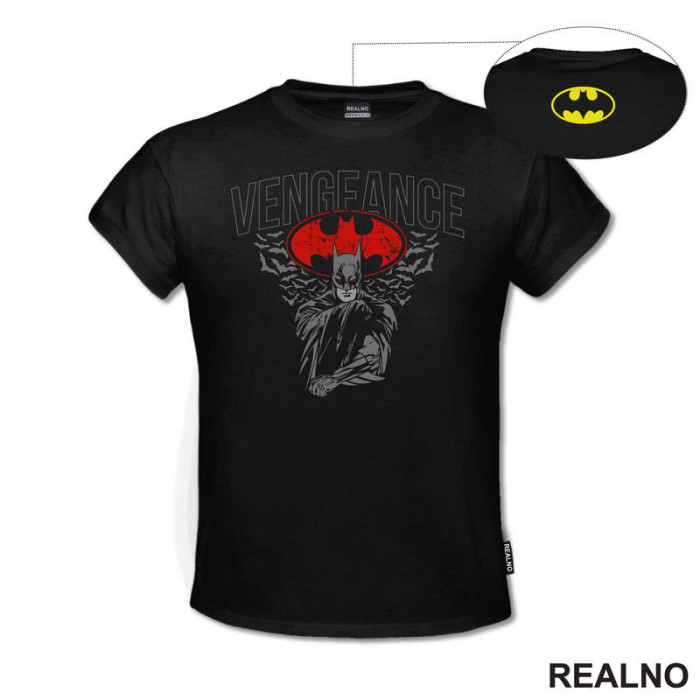 VENGEANCE - RED LOGO - BATMAN - MAJICA