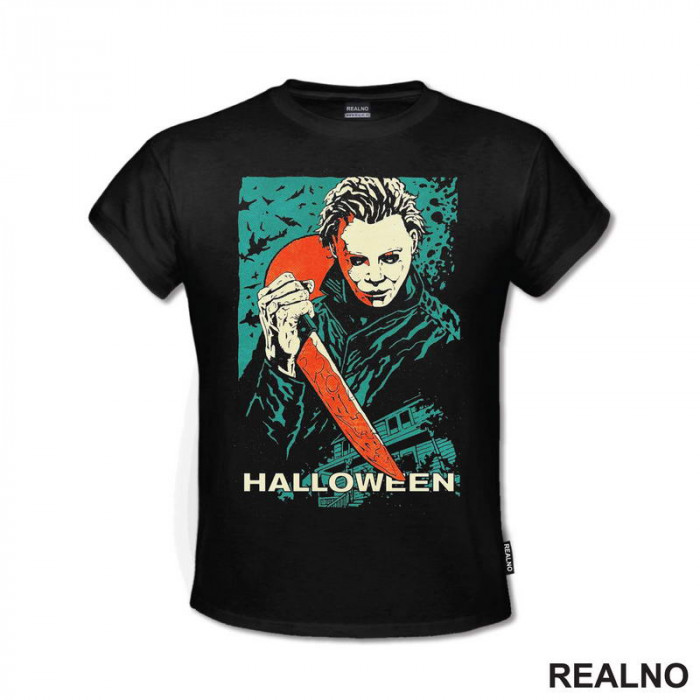 MICHAEL MYERS - BLUE - HALLOWEEN - MAJICA