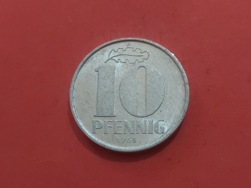 DDR - 10 pfennig 1968 god