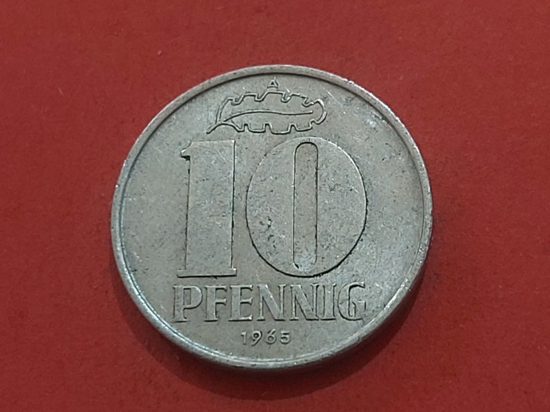 DDR - 10 pfennig 1965 god