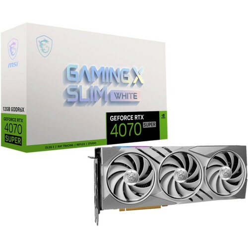 MSI nVidia GeForce RTX 4070 12GB RTX 4070 SUPER 12G GAMING X SLIM WHITE