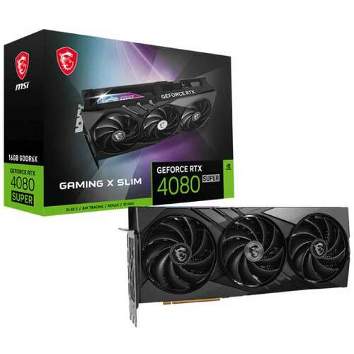 MSI nVidia GeForce RTX 4080 SUPER 16GB 256bit RTX 4080 SUPER 16G GAMING X SLIM