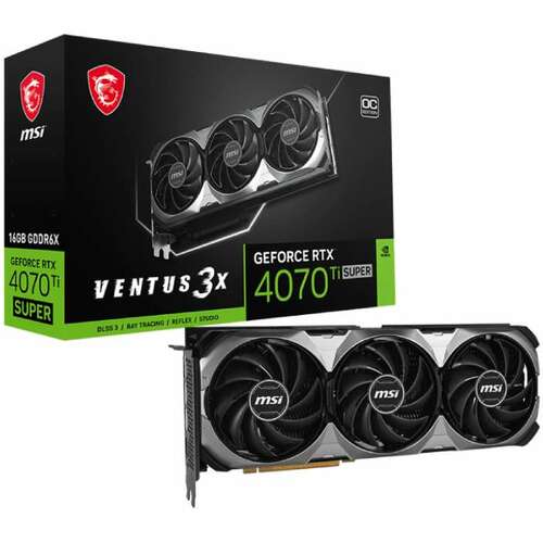 MSI nVidia GeForce RTX 4070 Ti 16GB 256bit RTX 4070 Ti SUPER 16G VENTUS 3X OC