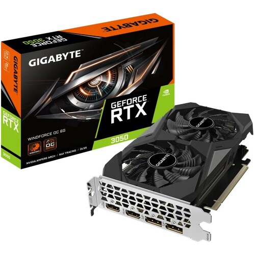 GIGABYTE nVidia GeForce RTX 3050 6GB 96bit GV-N3050WF2OC-6GD