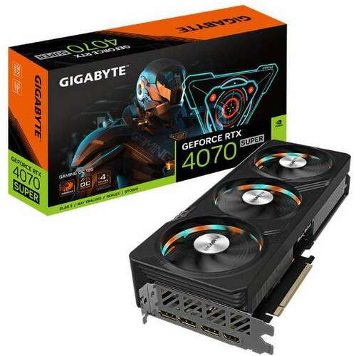 GIGABYTE nVidia GeForce RTX 4070 SUPER 12GB 192bit GV-N407SGAMING OC-12GD