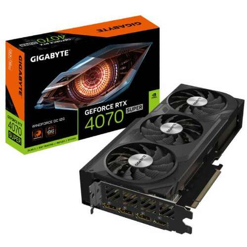 GIGABYTE nVidia GeForce RTX 4070 SUPER 12GB 192bit GV-N407SWF3OC-12GD