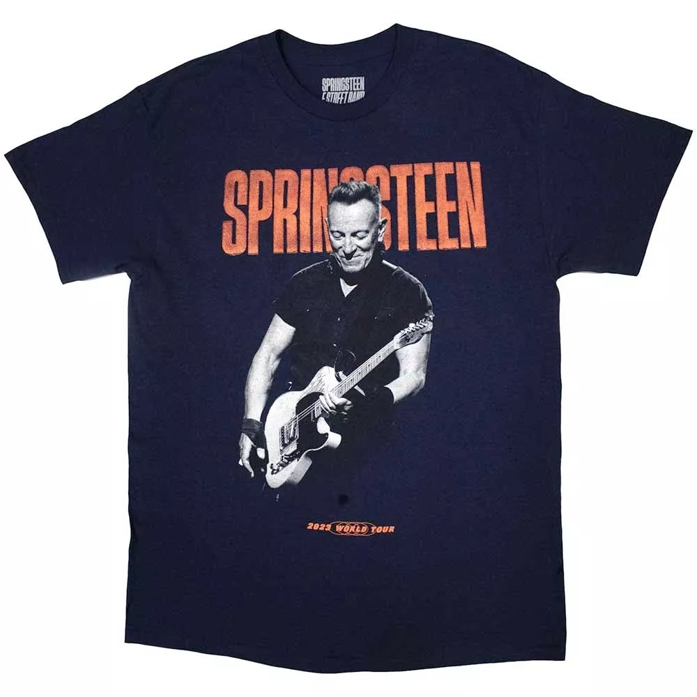 BruceSpringsteen_Tour ’23 Guitar_Uni_NAVY_TS: L