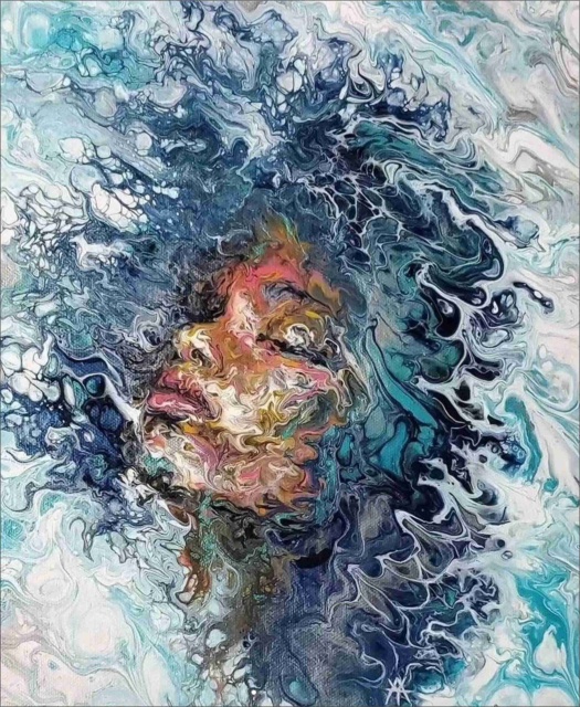 Kijaa, uramljena slika 40x50cm i 50x70cm
