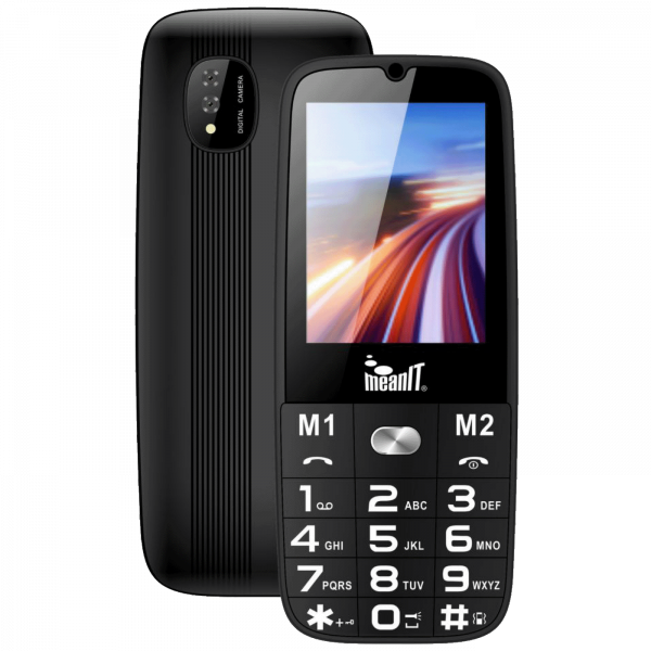 MeanIT Mobilni telefon - Senior 15, Crni