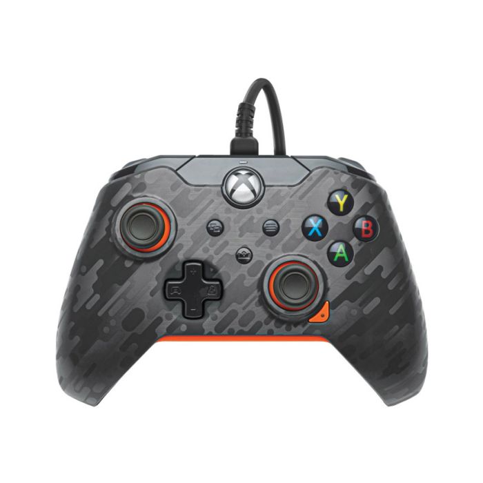 Gamepad PDP Wired Controller Carbon Atomic Orange XB1 XBSX PC