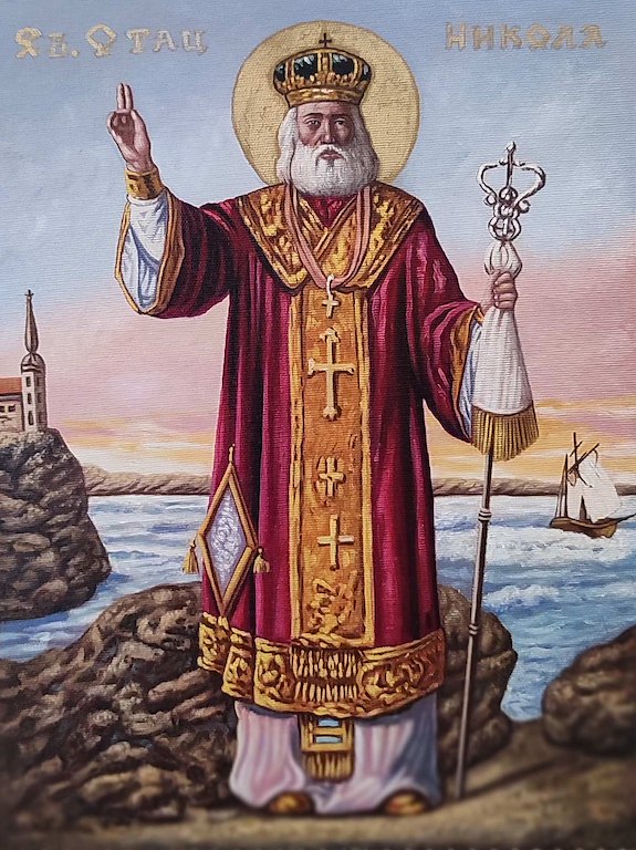 Slika Predraga Radovanovića – Sveti Nikola