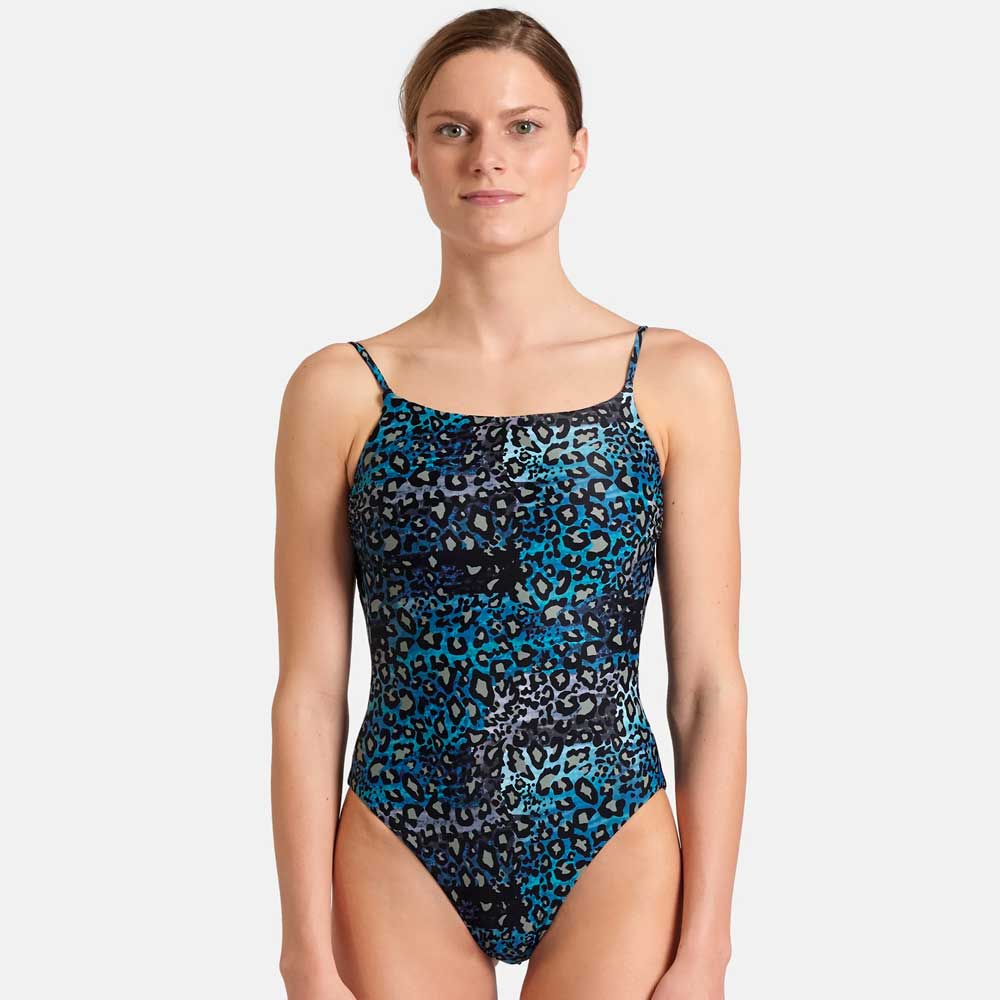 ARWNA WOMENS WATER PRINT SWIMSUIT – 007073-501