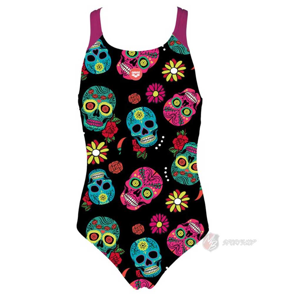 G CRAZY SKULLS CARNIVAL JR SWIM PRO BACK ONE PIECE – 005008-500