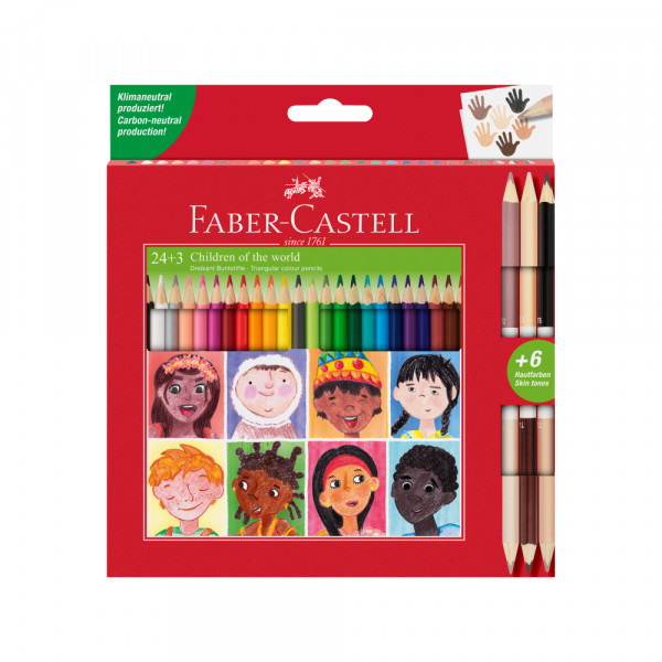 Drvene bojice Faber Castell Children triangular 1/24 + 3 bicolor 51…