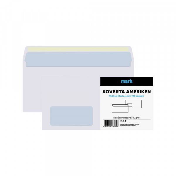 Koverta ameriken MARK LP 11x23cm 100 kom