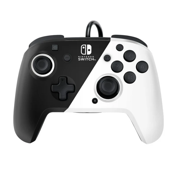 Nintendo Switch Faceoff Deluxe Controller + Audio - Black & White