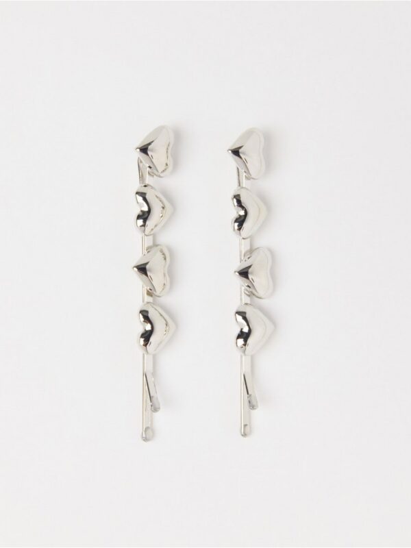 Šnala za kosu – 2-pack hair pins with hearts