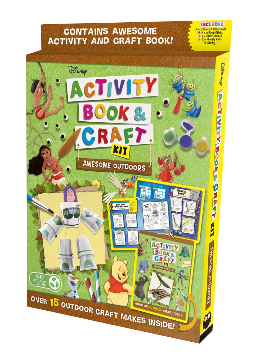 Disney Activity Book & Craft Kit: Awesome Outdoors