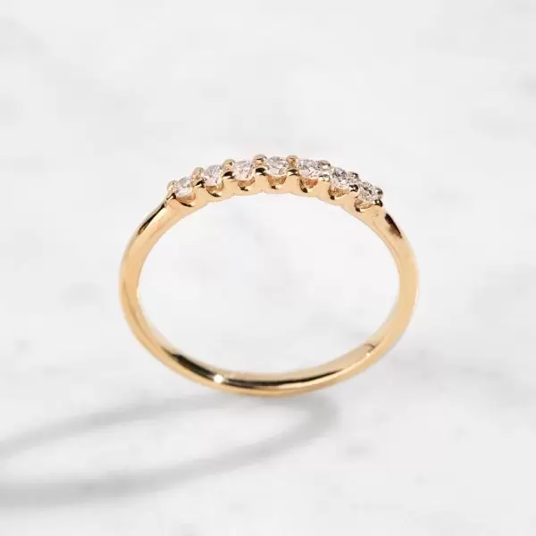 Brilijantski prsten žuto zlato, D538