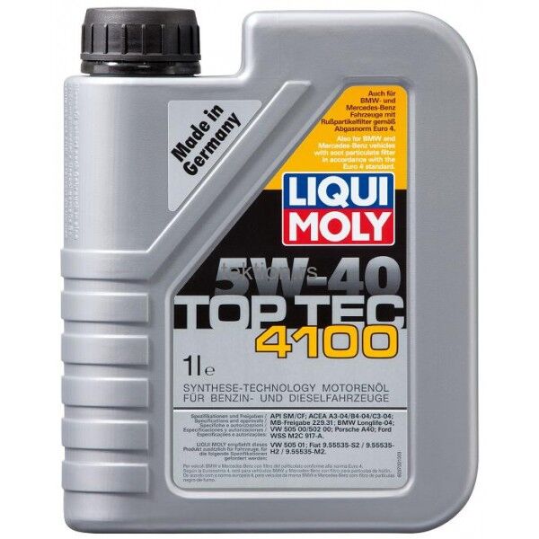 MOTORNO ULJE LIQUI MOLY 5W40 TOP TEC 4100 1LIT