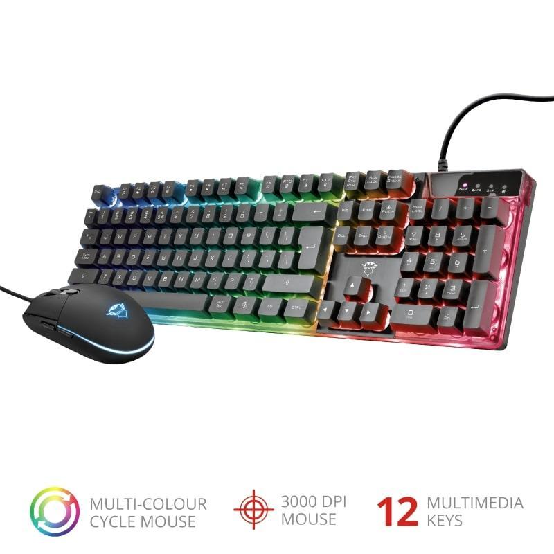 Trust GXT 838 AZOR COMBO US (keyboard with mouse) (23289)