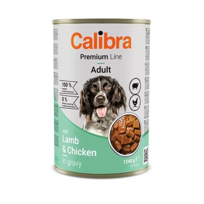 Calibra Dog Premium Line Konzerva Jagnetina & Piletina 1240g