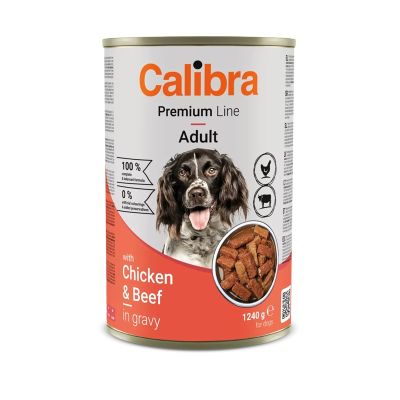 Calibra Dog Premium Line Konzerva Piletina & Govedina 1240g