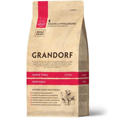 Grandorf Cat Adult Indoor Jagnjetina & Ćuretina 8kg