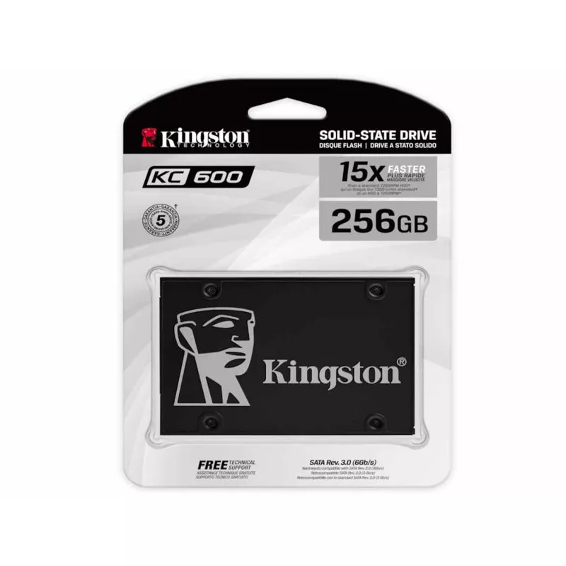 SSD KINGSTON KC600 256GB/2.5″/SATA 3/crna