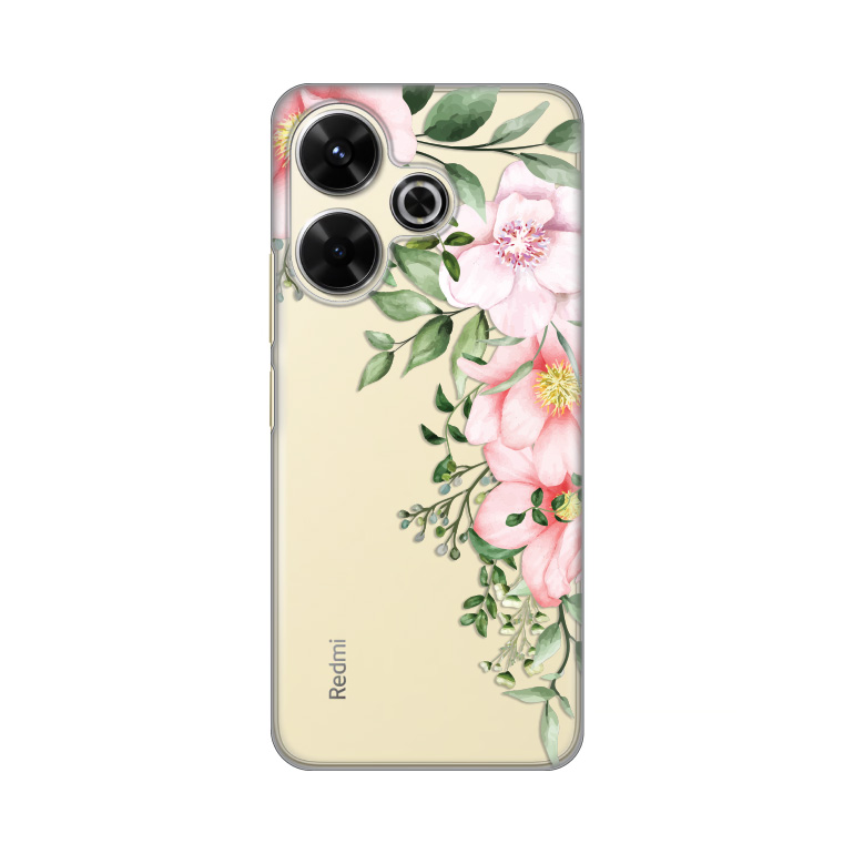 Maska Silikonska Print Skin za Xiaomi Redmi 13 Gentle Rose Pattern