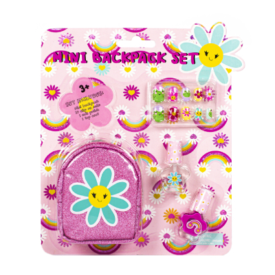 Set za nokte - Mini Backpack, Rainbow, Daisy