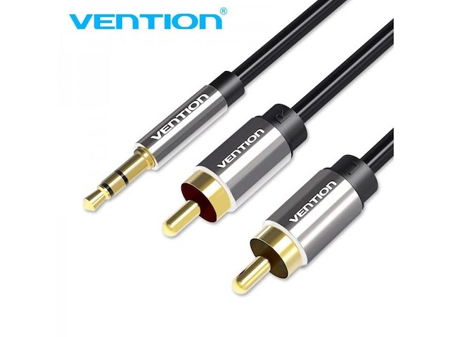 Kabl 3.5mm ST M-2xRCA M gold 5.0m