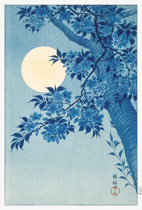 Blossoming Cherry on a Moonlit Night (1932)