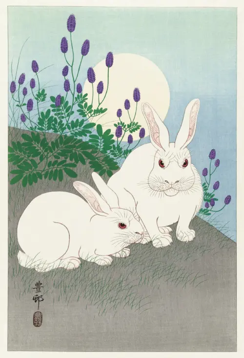 Rabbits at Full Moon (1920 - 1930)