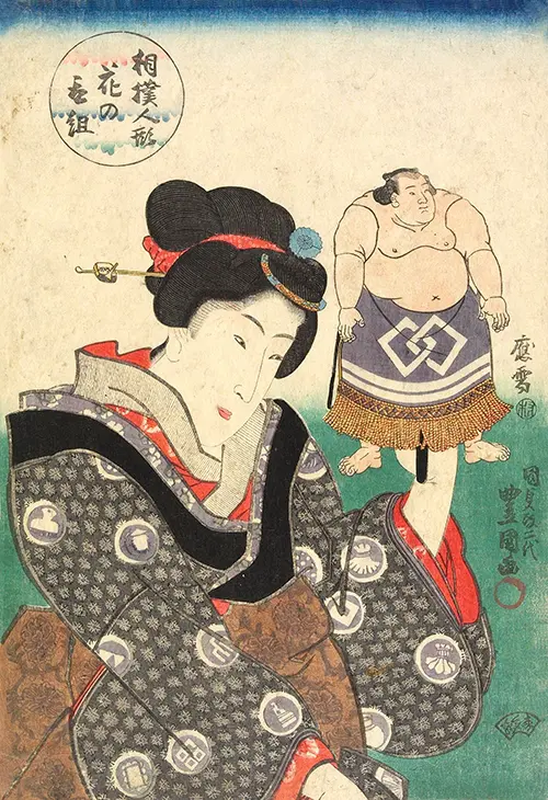 Puppet of the Sumo Wrestler Hidenoyama Raigorō (1844)