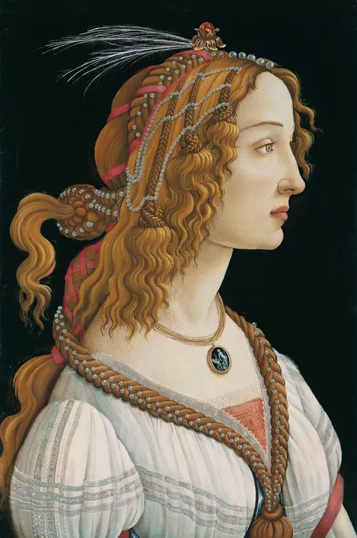 Portrait of a Lady (Portrait of Simonetta Vespucci as Nymph) (1480-1485)