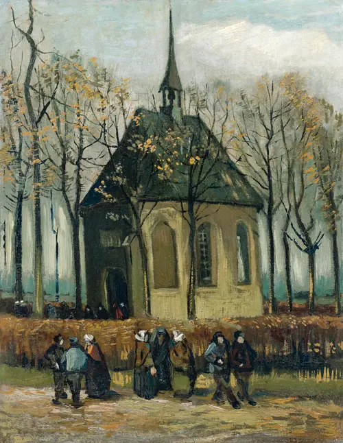 Congregation Leaving the Reformed Church in Nuenen (1884)