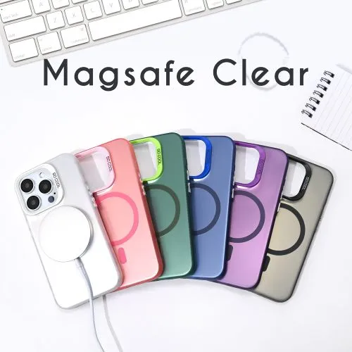 Futrola - maska Magsafe providna za iPhone 11 6.1 ljubicasta