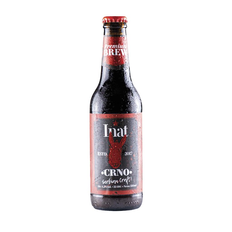 Pivo inat crno 4,2% 0,33l npb