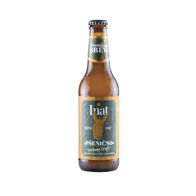 Pivo inat pšenično 5,6% 0,33l npb