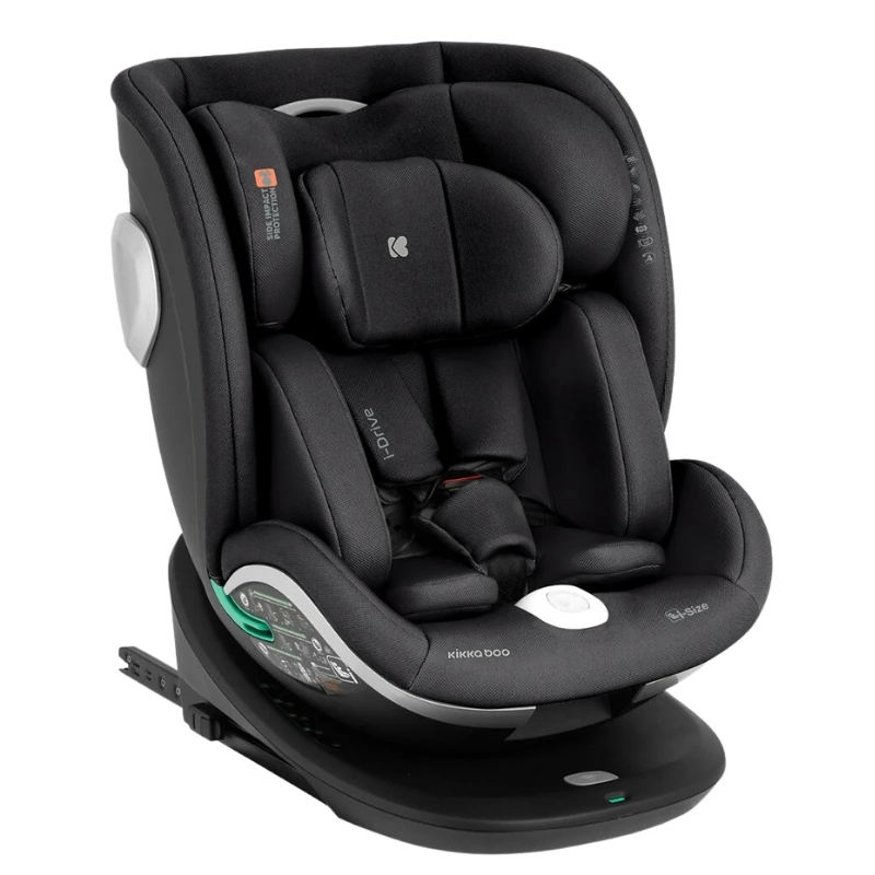 Kikka Boo Drive Isofix auto sedište za decu i-Size Black, 40-150cm