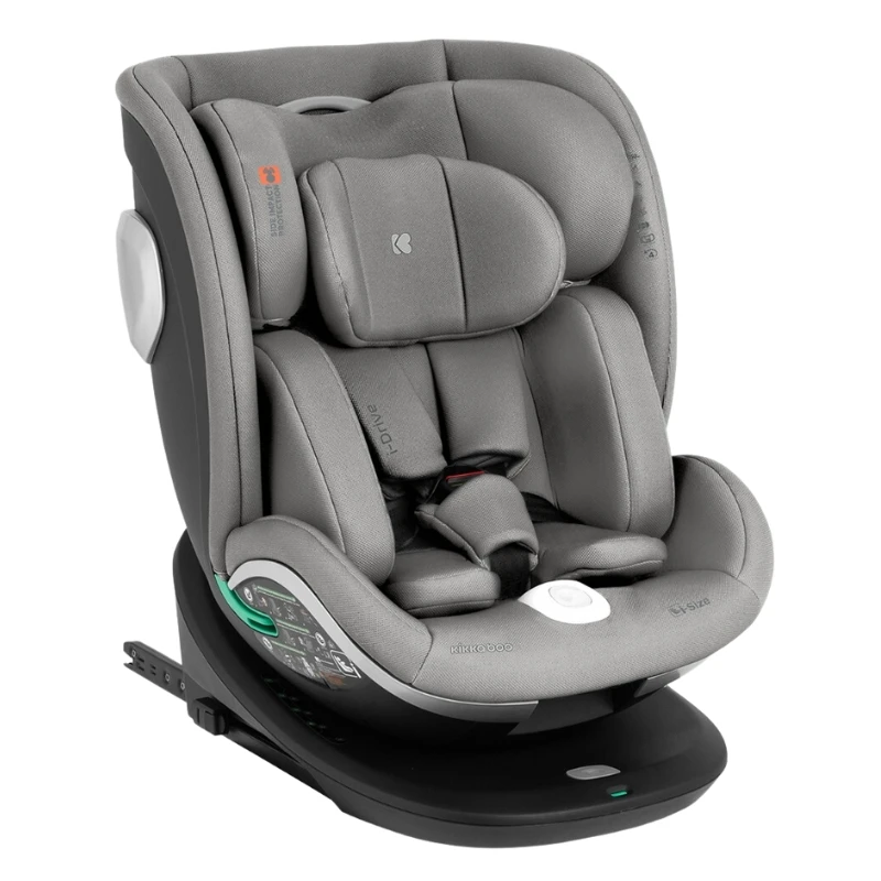 Kikka Boo Drive Isofix auto sedište za decu i-Size Light Grey, 40-150cm